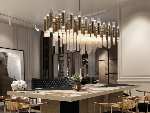 Waterfall Rectangular Suspension Lamp – Luxxu Modern Lighting